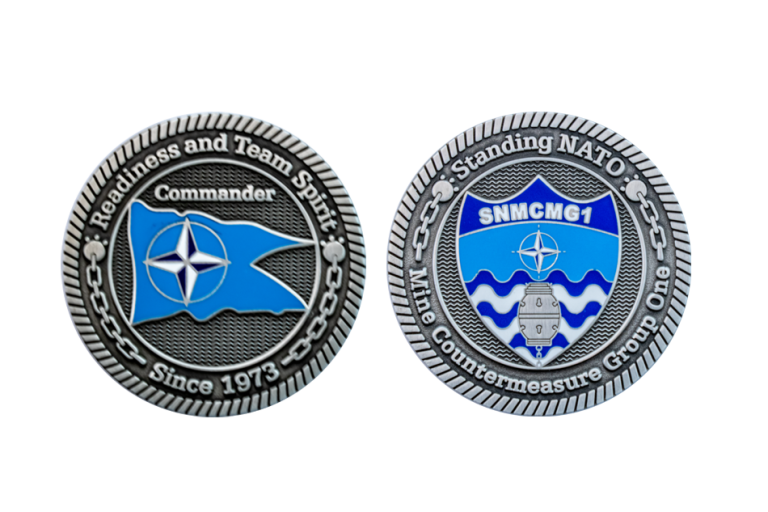 Custom Challenge Coins for NATO. Custom Coin Design embossed in Bronze ...