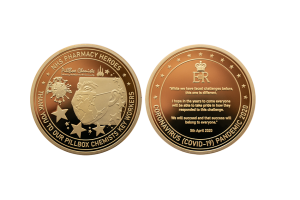 Recognition Coins in Gold. Pandemic Coins custom design | Coin USA